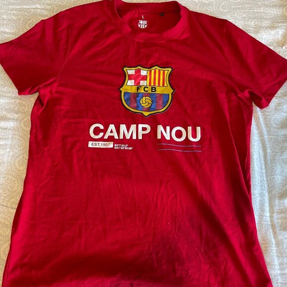 Fc Barcelona | Shirts | Fcb Barcelona Stadium Camp Nou Red Tee Shirt ...